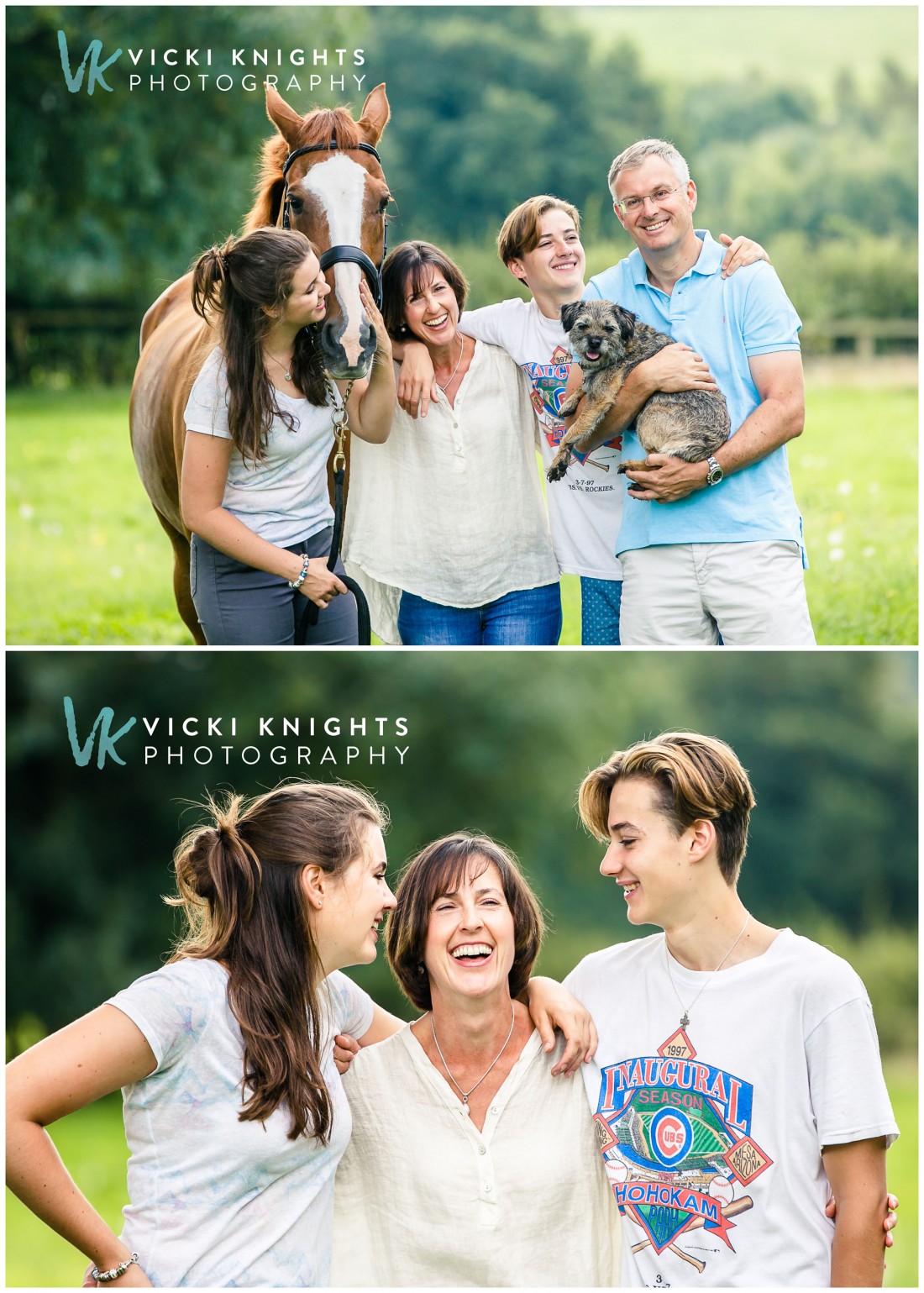 A family photo shoot with teenagers in Farnham, Surrey - Vicki Knights