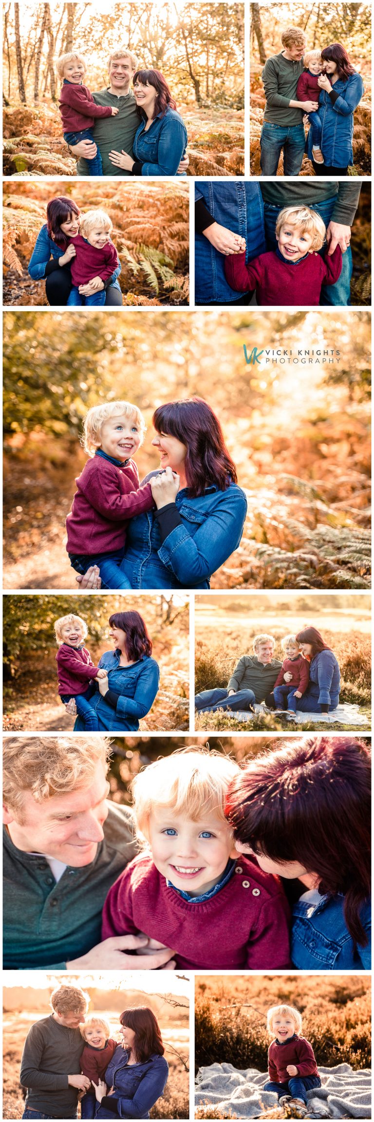Autumn family mini sessions in Farnham, Surrey - Vicki Knights
